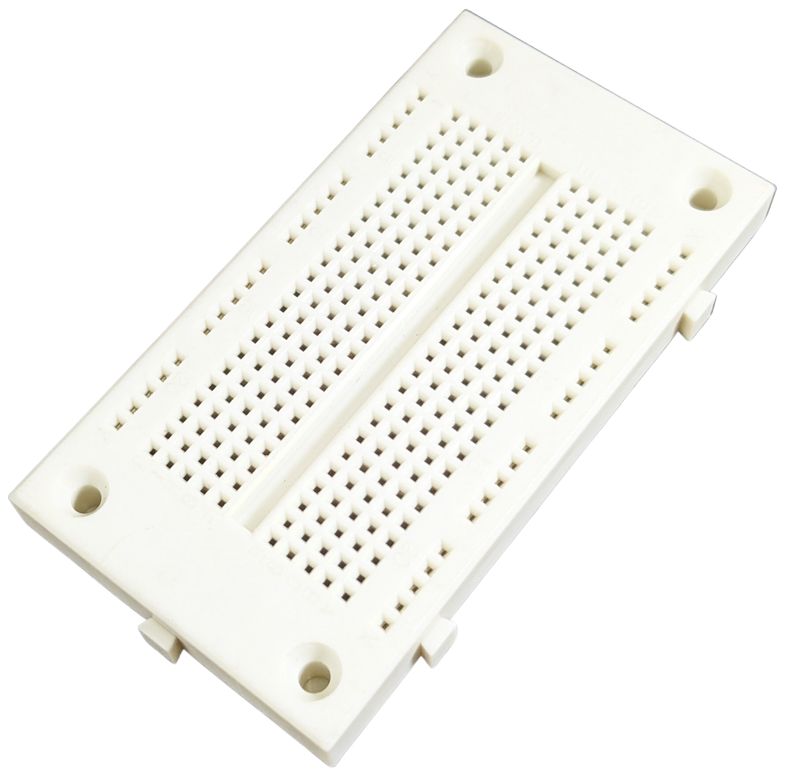 Premium Small Solderless Breadboard with 270 Tie-Points, White ABS Pla ...