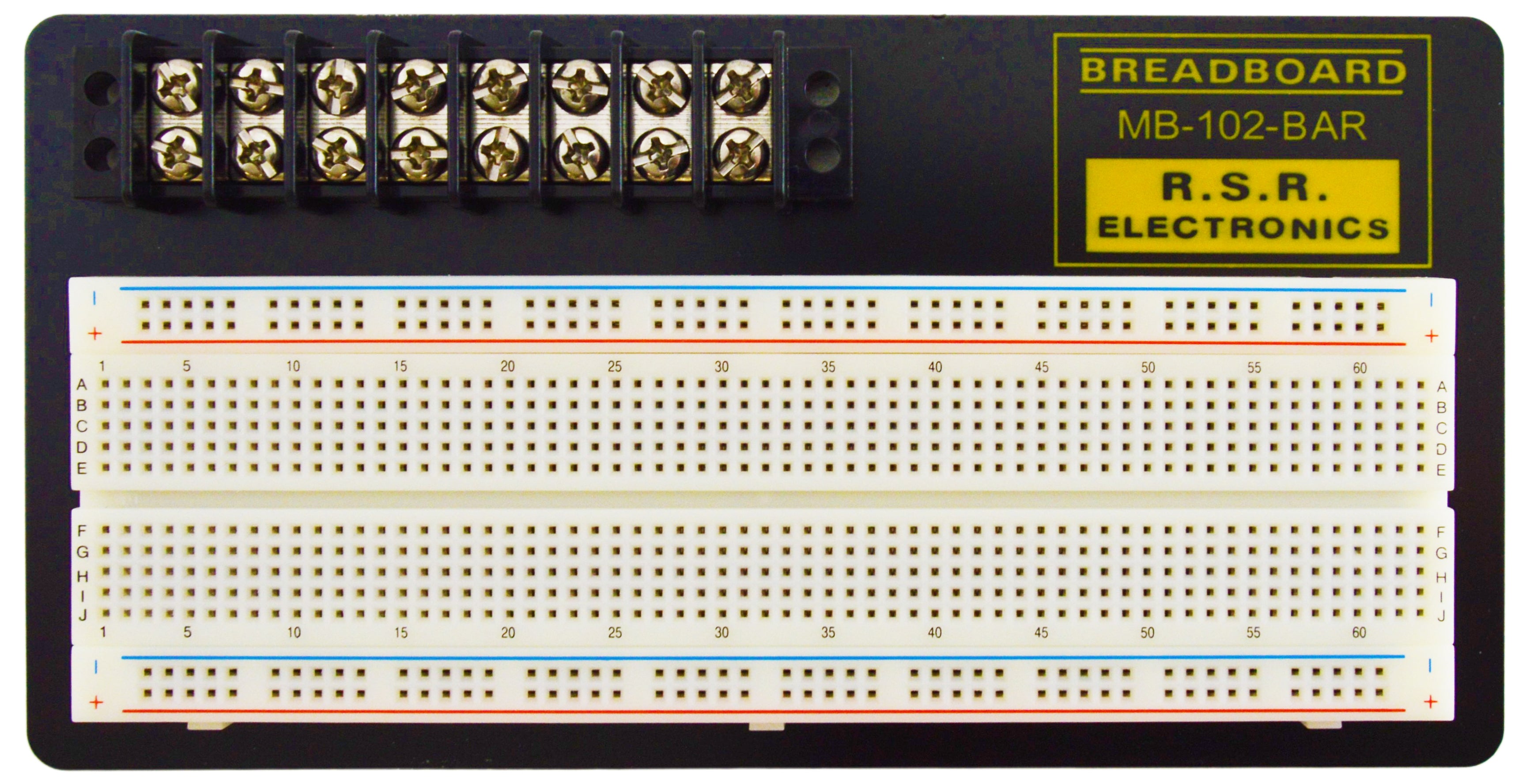 830 Points Premium Solderless Breadboard with 8 Position Terminal Bloc ...