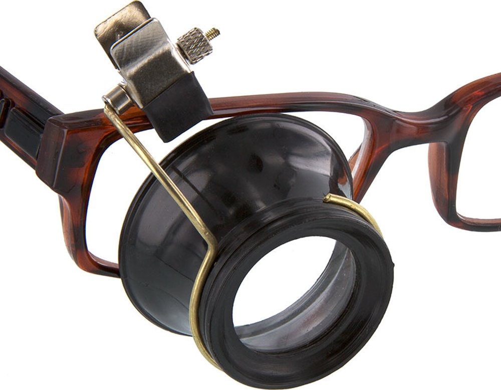 Loupe, Spectacle 2X Lightweight Magnifier, Usable with Prescription Gl ...