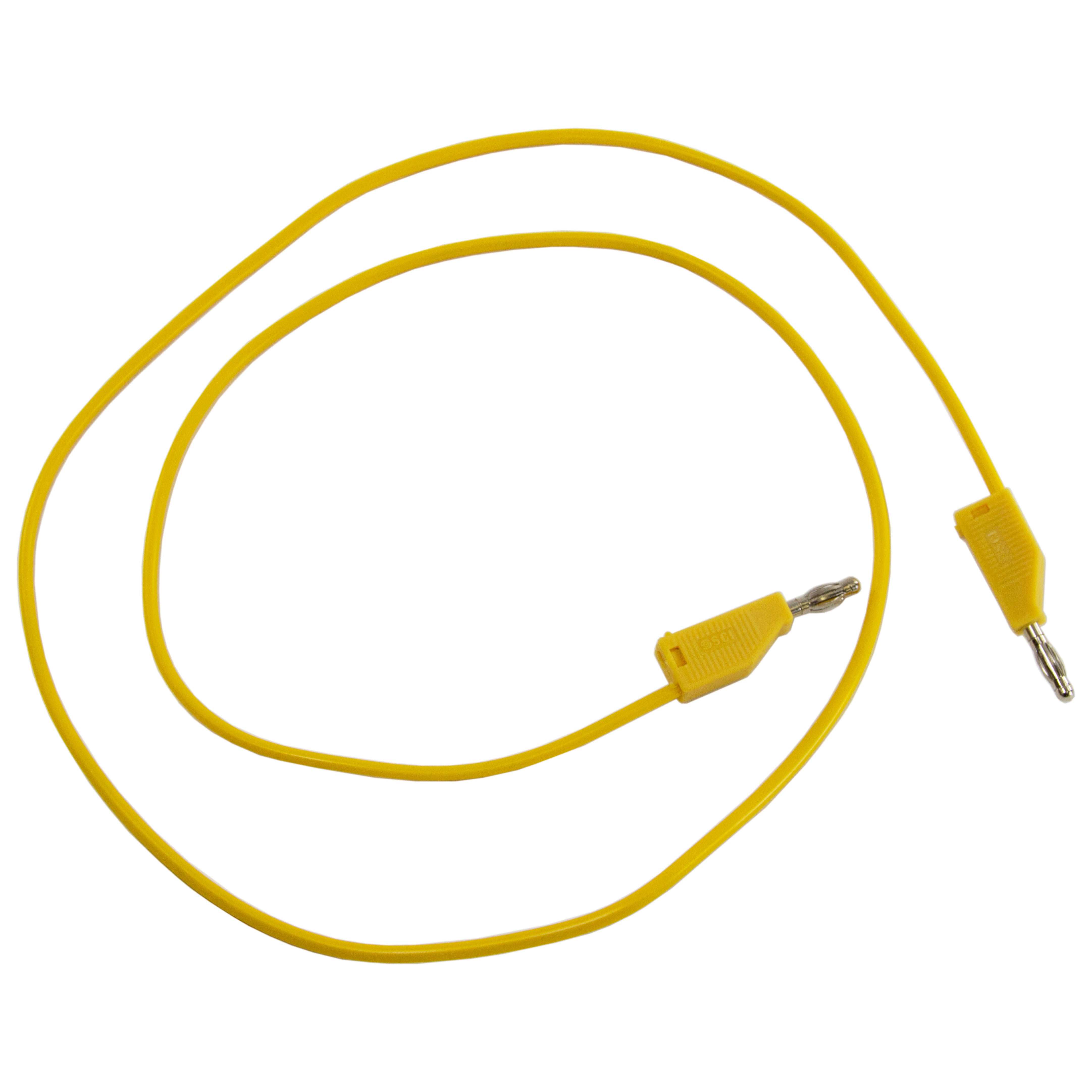 36" Yellow Banana to Banana Test Lead, Stackable Plugs – SciencePurchase