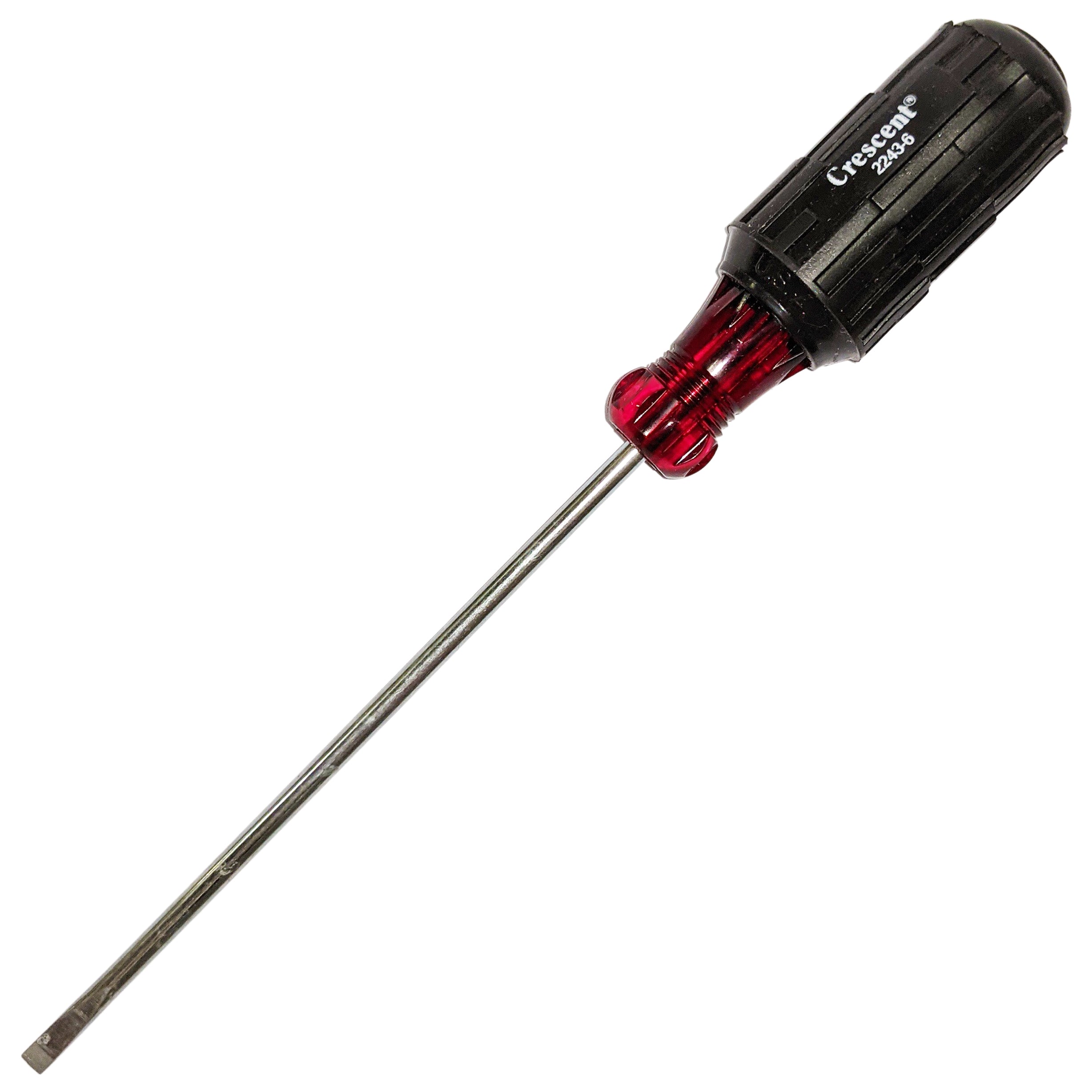 Crescent 3/16x6" Slotted Electrician’s Screwdriver, Round Shaft, Cushi ...