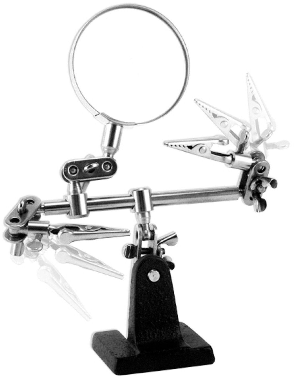Adjustable Helping Hand with Magnifying Glass, Holds Your PCBs and Pro ...