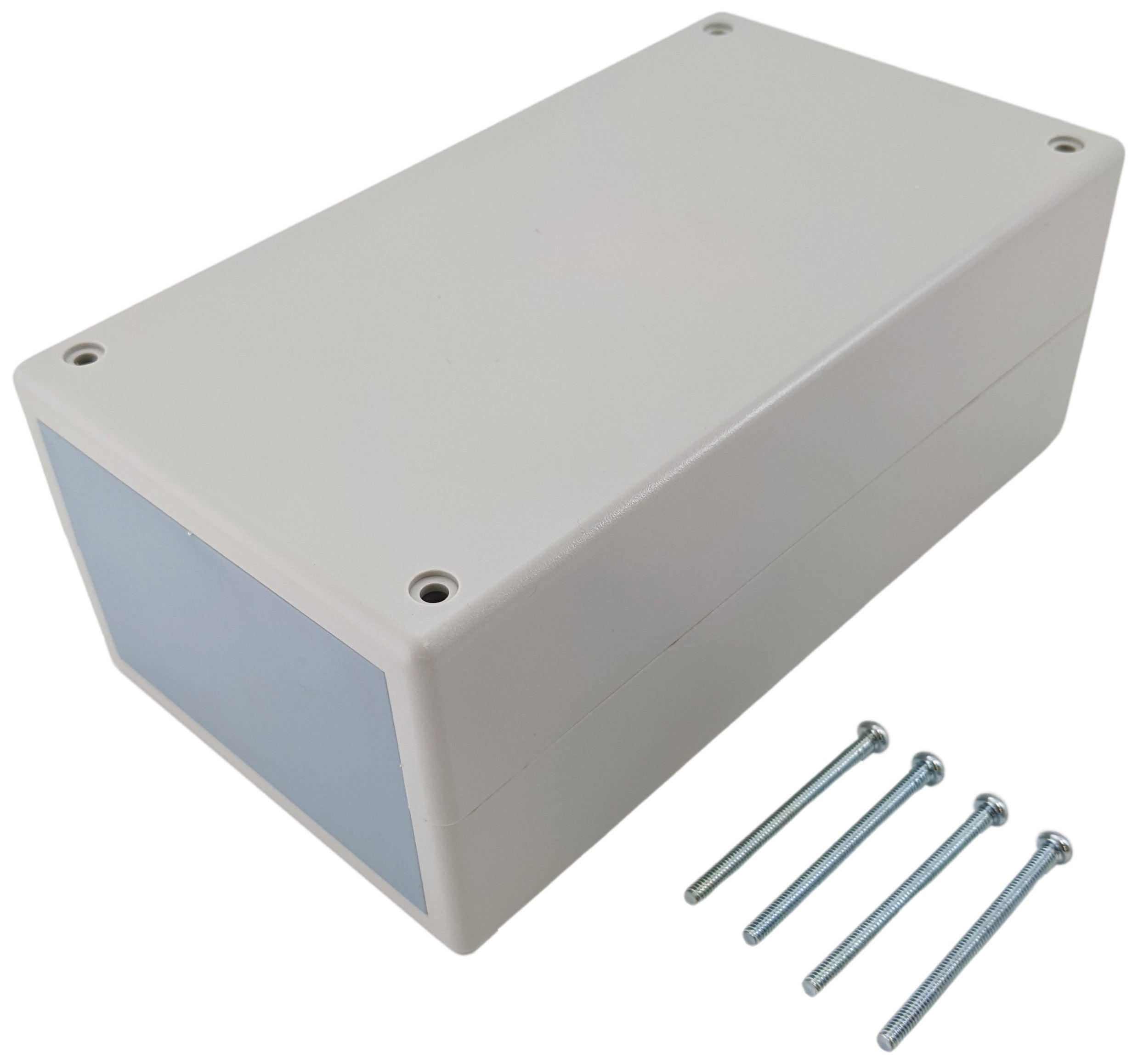 Grey Project Box Enclosure with Lid and Screws, 7.7" x 4.3" x 3 ...