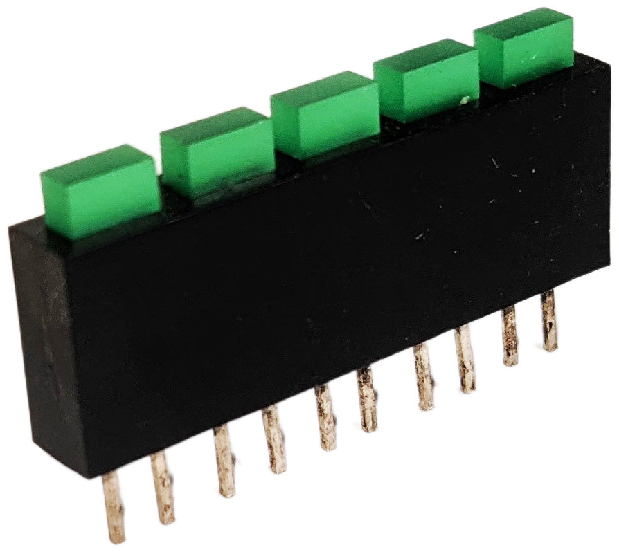 5 Bar Green LED Array, 10 Pins - 33mm x 4.9mm x 14mm – SciencePurchase