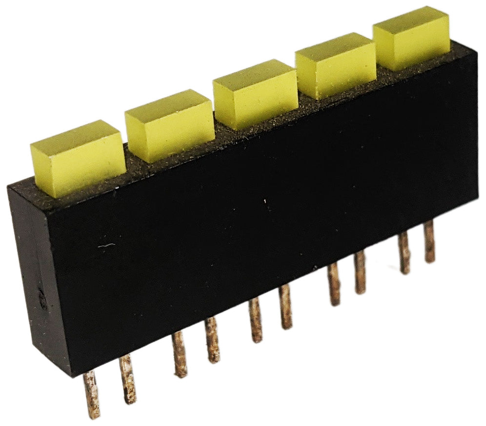 5 Bar Yellow LED Array, 10 Pins - 33mm x 4.9mm x 14mm – SciencePurchase