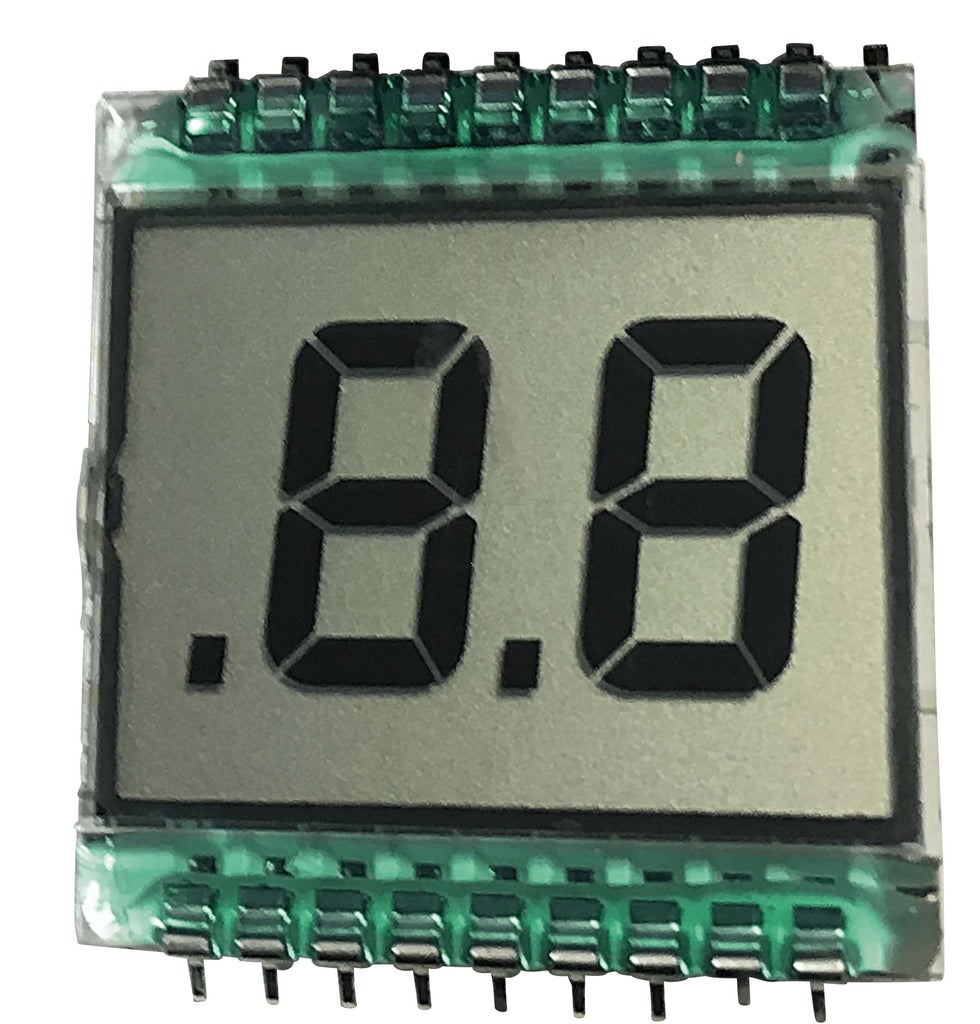2 Character LCD Module with Driver & Controller, Digit Size: 0.5", DIP ...