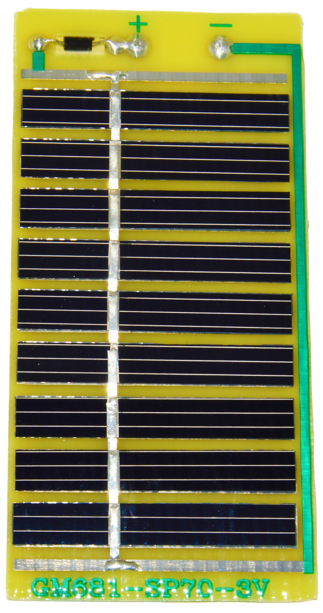 Mini Solar Cell, Voltage 5.0V (Voc), Current 60mA Isc (Typ), Size 53x1 ...