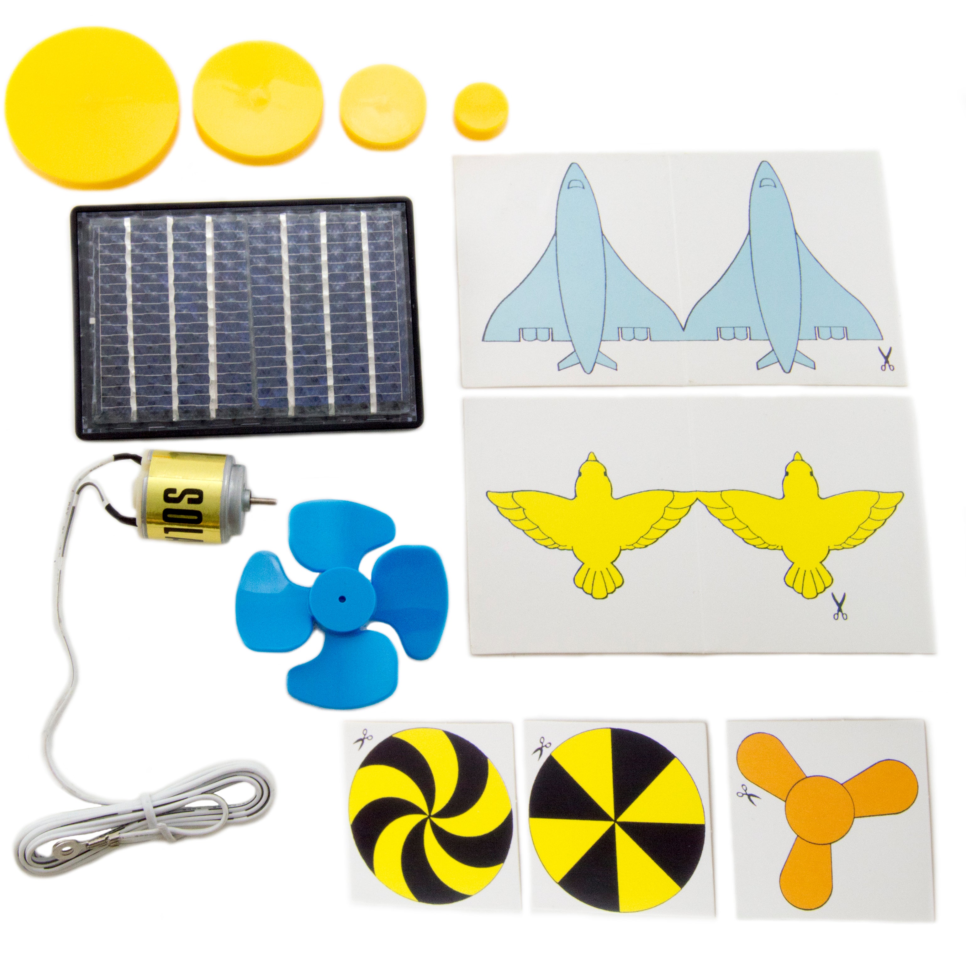 Educational Solar Energy Science Project Kit with Solar Panel, Motor ...