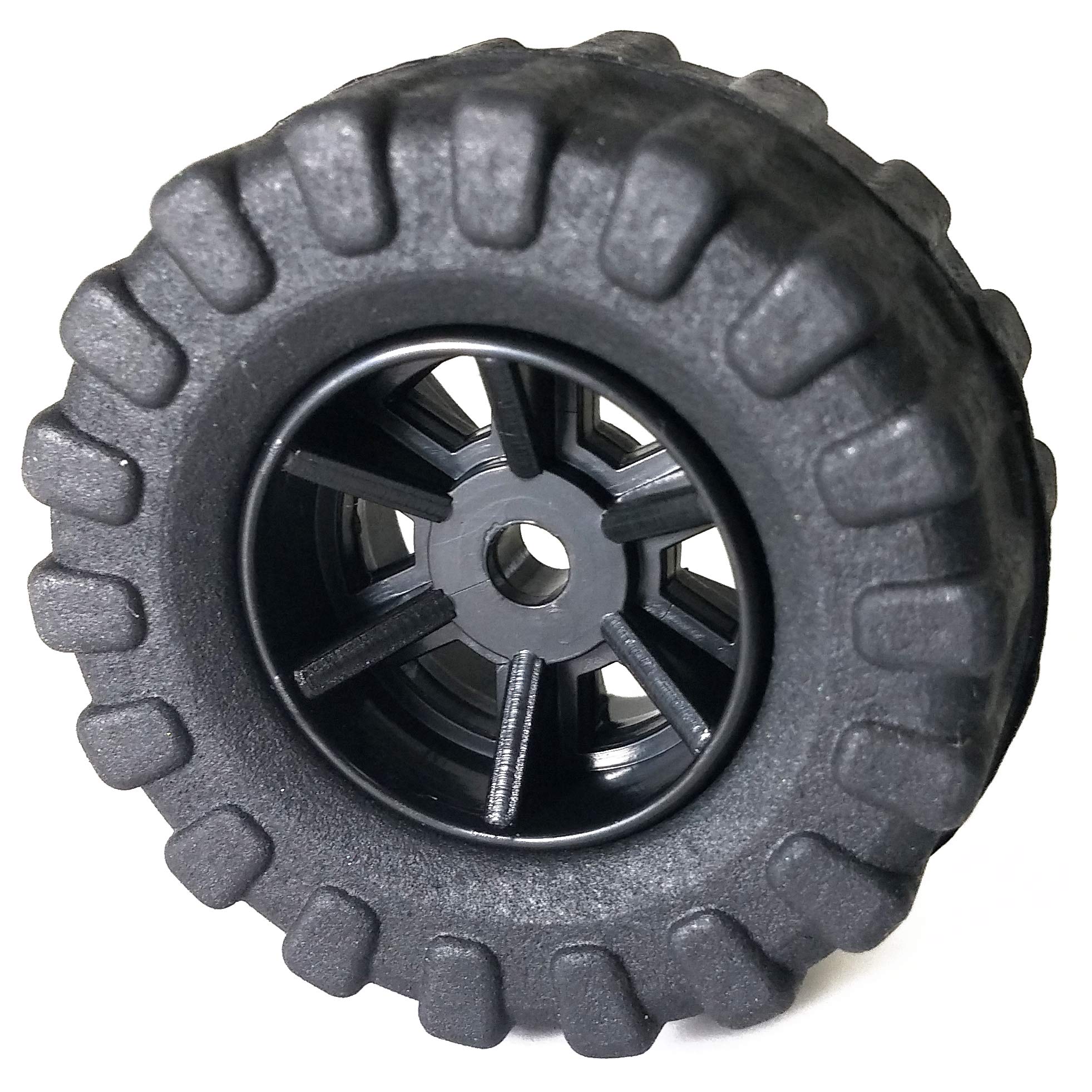 36mm Black Wheels with Tires for R/C Remote Control Vehicles, Robotics ...