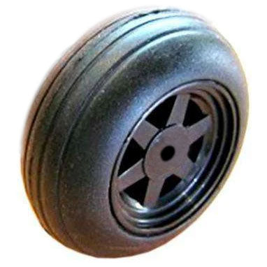 38mm Model Airplane / Aircraft Wheel with Hub for 24 Tooth 6mm Servo ...