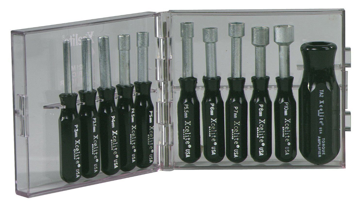 Xcelite 11 Piece Compact Convertible Metric Nut Driver & Socket Set (P ...