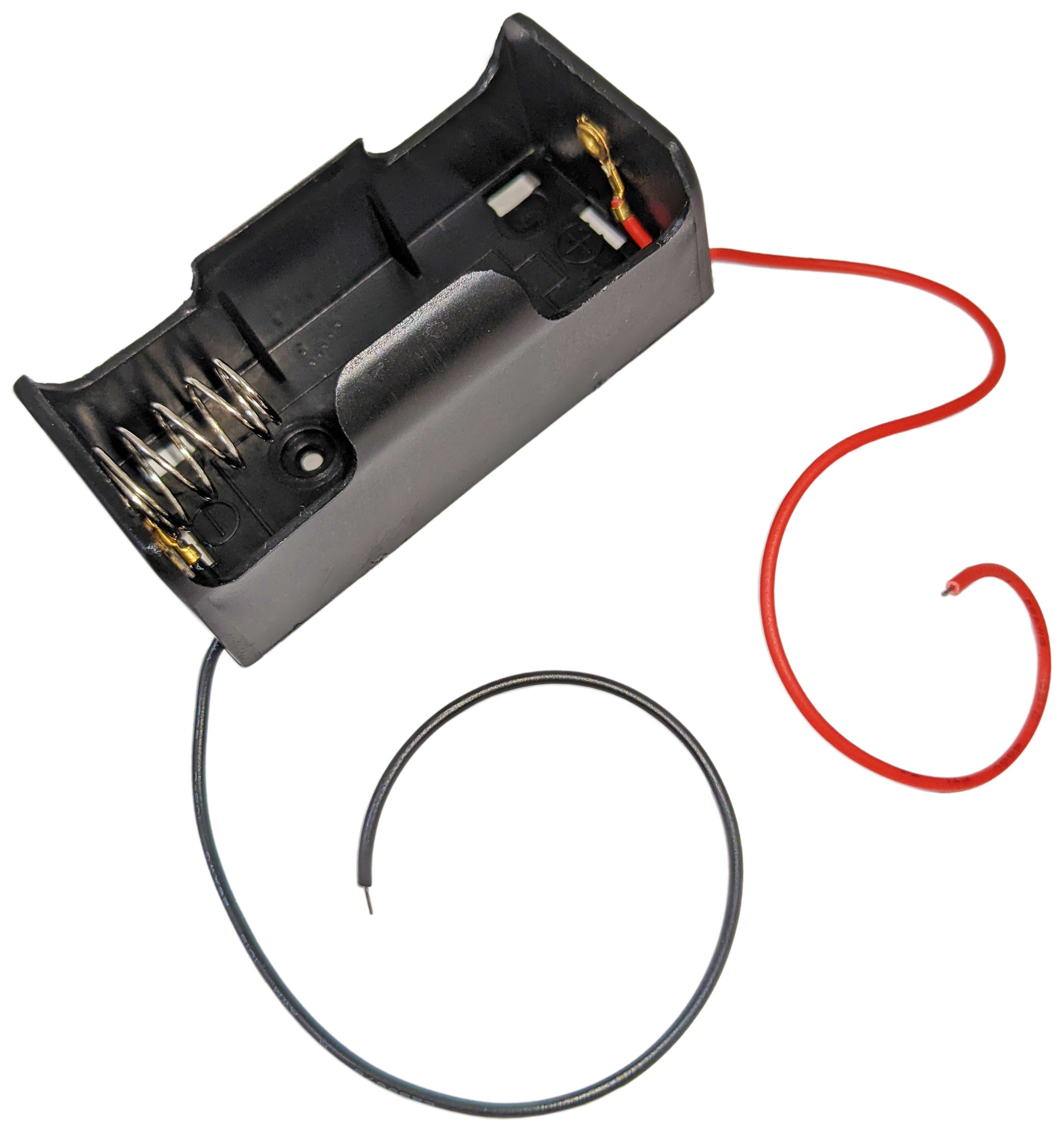 Single C Battery Holder, Plastic Case with Wire Leads (2.91" x 1.69" x ...