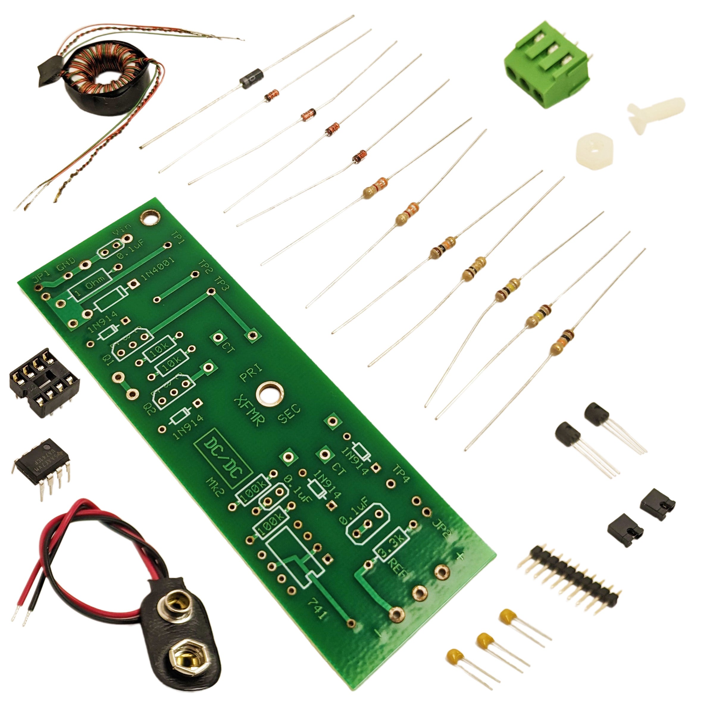 DC to DC Converter Soldering Kit, Teaches the Basics of Switchmode Cir ...