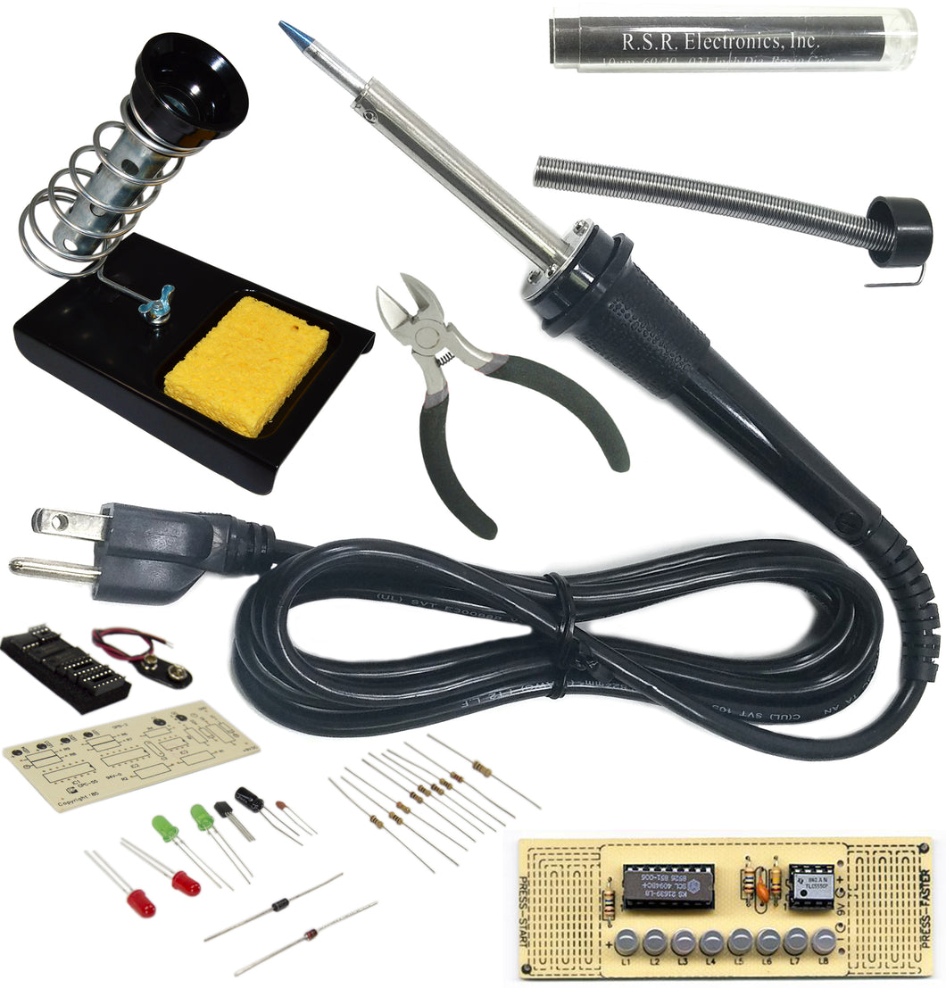 Complete Soldering Starter Set with 25W Iron, Stand, Solder, Wire Cutt ...