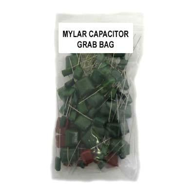 100 Piece Assortment Mylar Capacitors, Wide Range of Values, 50V to 25 ...