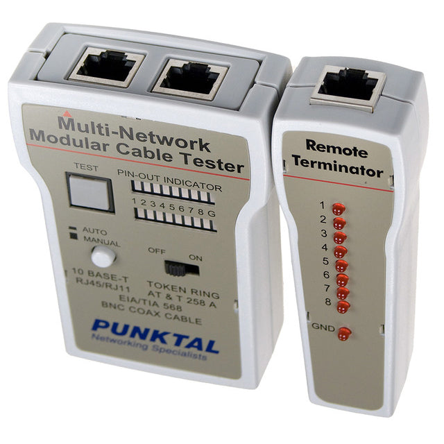 Remote Telephone and Data Line Tester for RJ11, RJ45, and Coax Cable w ...