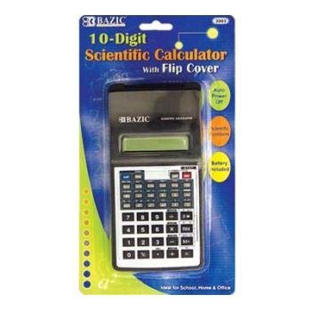BAZIC 10-Digit Scientific Calculator w/ Flip Cover – SciencePurchase