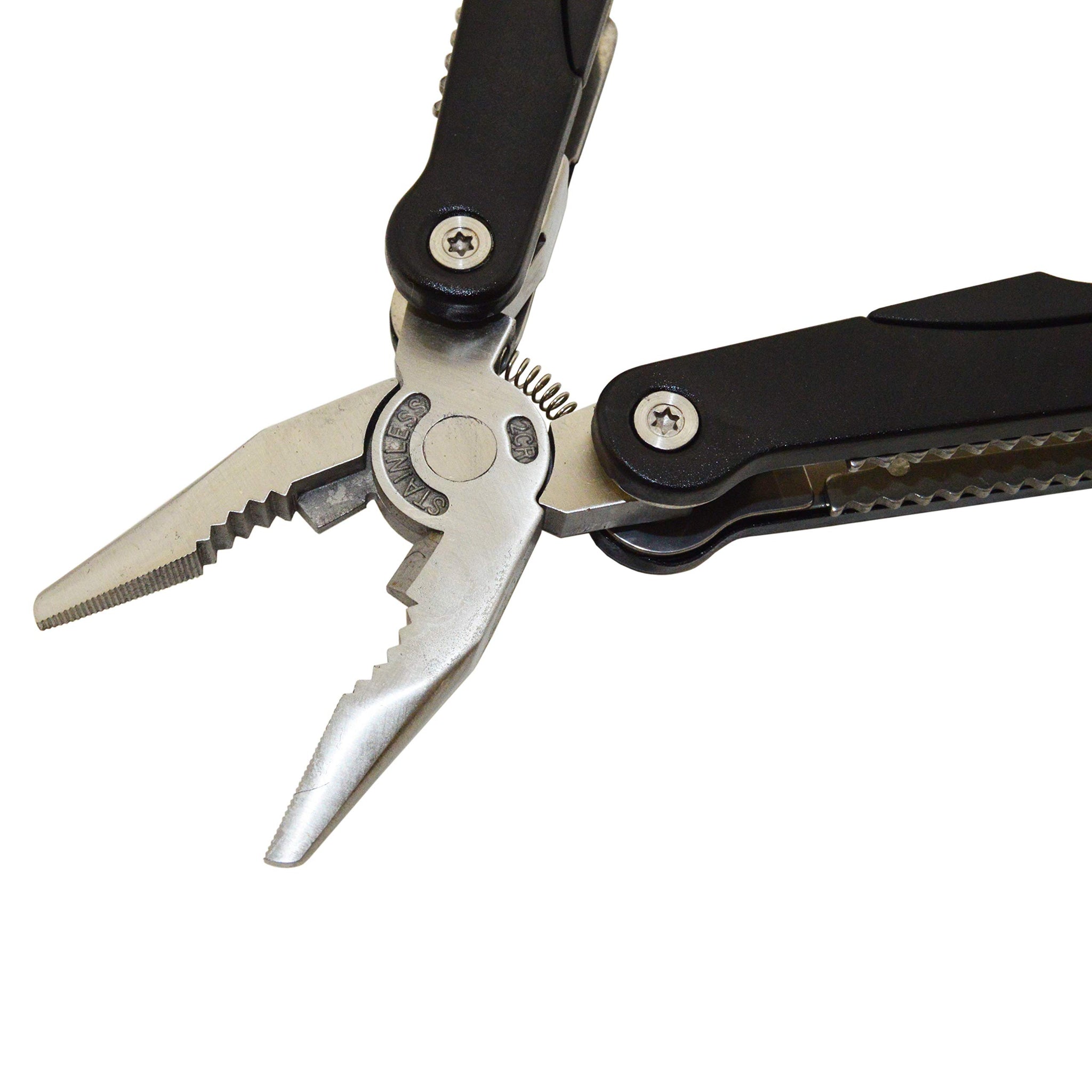 Portable Multi-tool with 15 Components and Nylon Holster - Rugged Stai ...