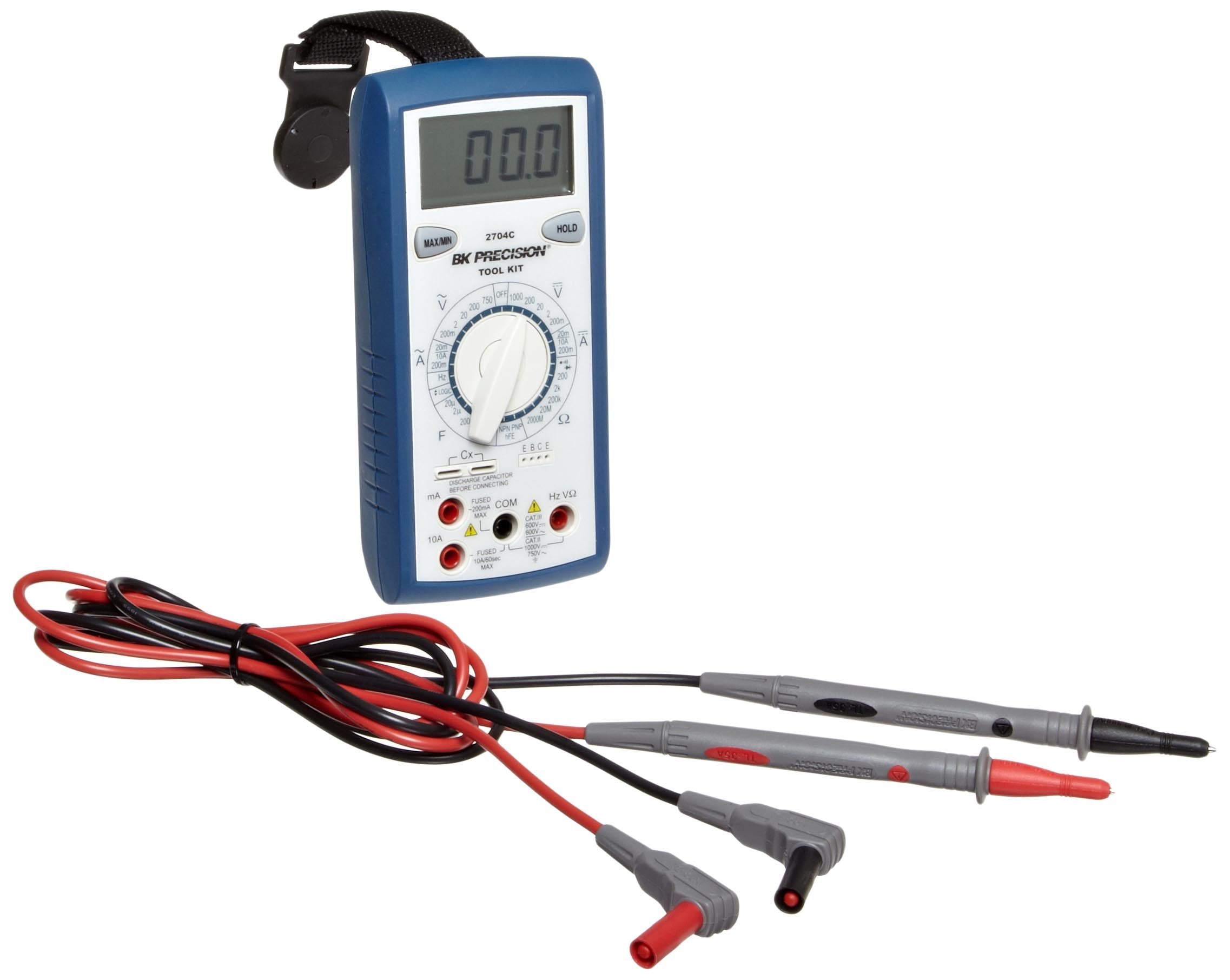 B&K Precision 2704C Manual Ranging Tool Kit Digital Multimeter with Tr ...
