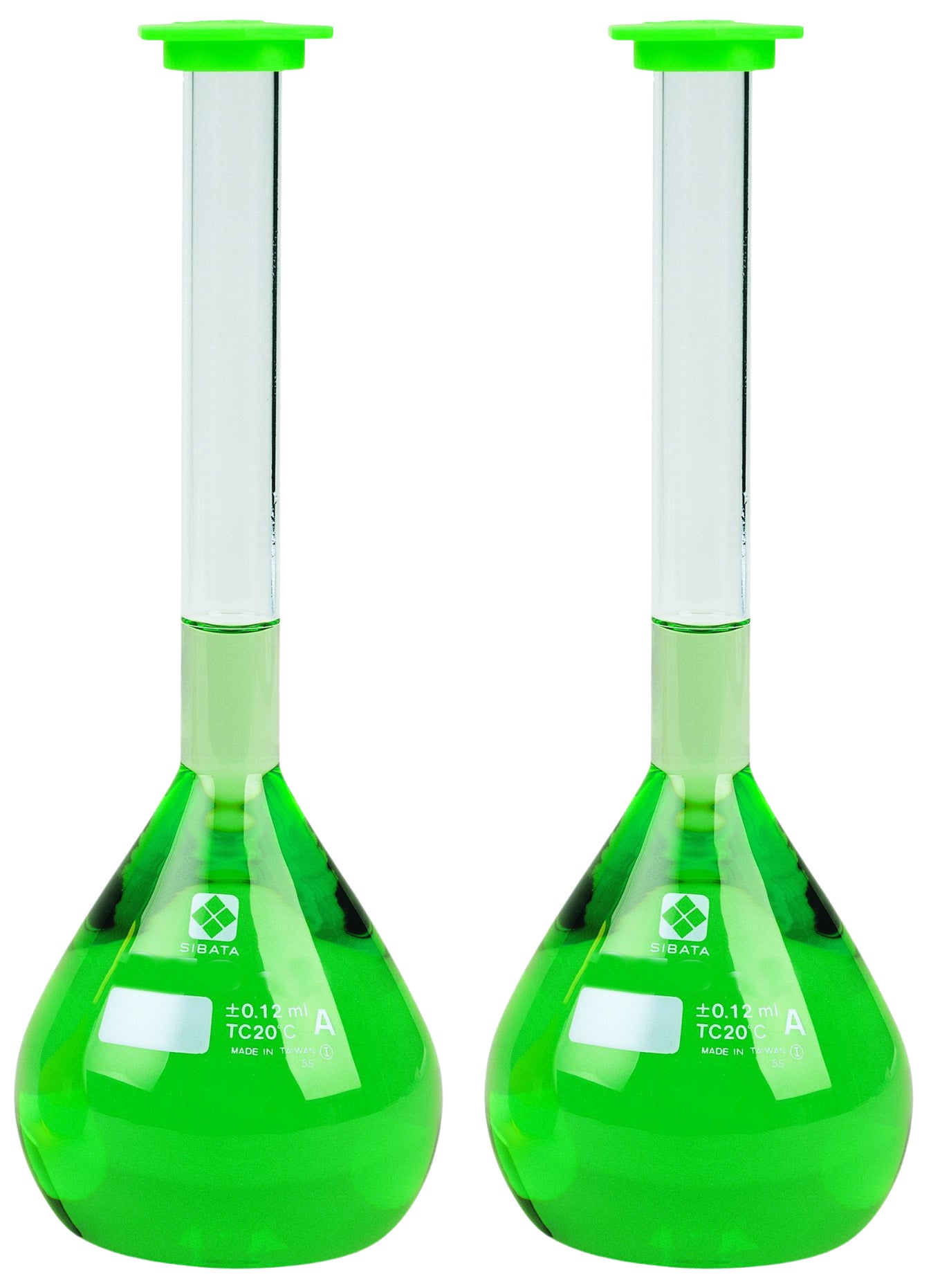 Sibata 2303A-1000 Class A1000mL Volumetric Snap Cap Flasks (Pack of 2 ...