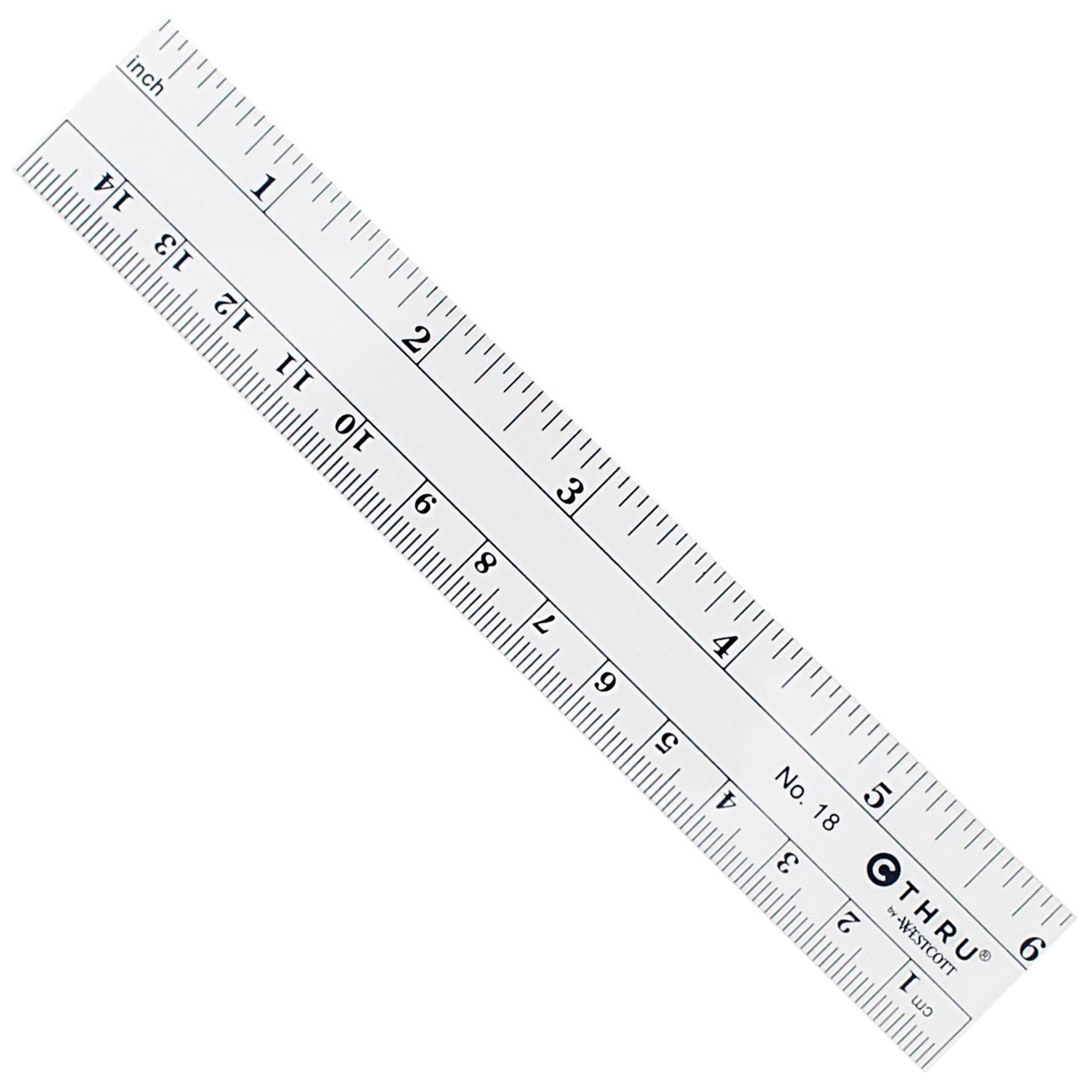 Westcott 6-Inch Flexible Metric Ruler, Clear – SciencePurchase