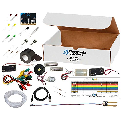 Electronix Express BBC Micro:bit Starter Kit with LEDs, Thermistor, Mo ...