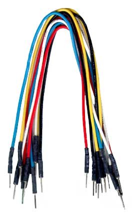 30 Piece Reinforced Jumper Wire Kit, Male to Male, Includes Various Si ...