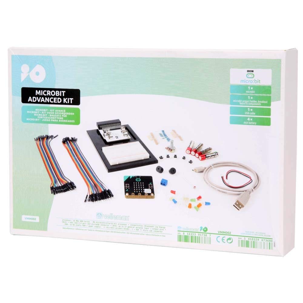 Velleman Microbit Advanced Kit (Includes Micro:Bit V1.0 Board ...