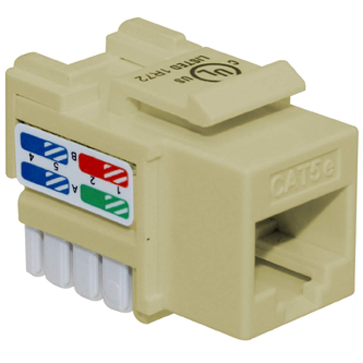 Cat5e Keystone Jack, Krone, 90 Degree by PI Manufacturing (Beige ...