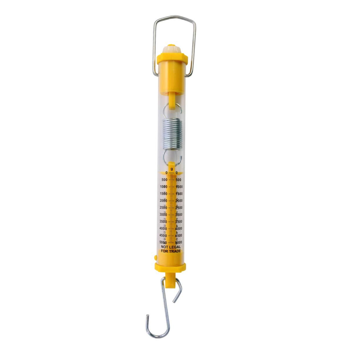 Tubular Spring Scale 5 Kilograms (5000 Grams) / 50 Newtons, Color: Yel ...